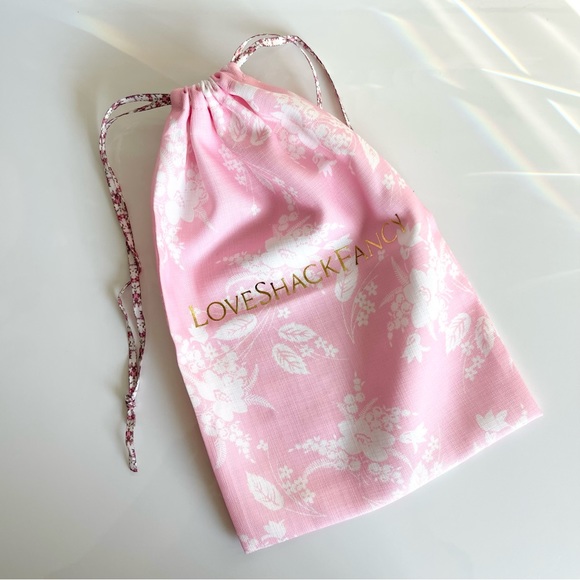 LoveShackFancy | Bags | Loveshackfancy Pink Floral Dustbag | Poshmark
